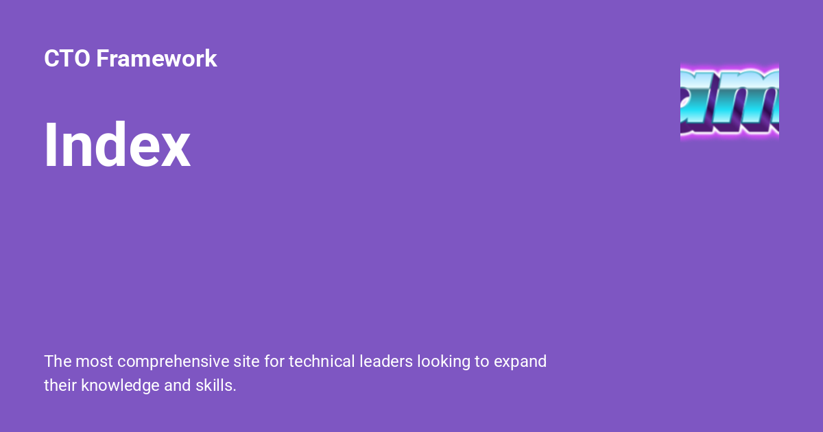 Index - CTO Framework