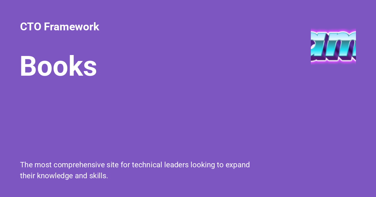 Books - CTO Framework