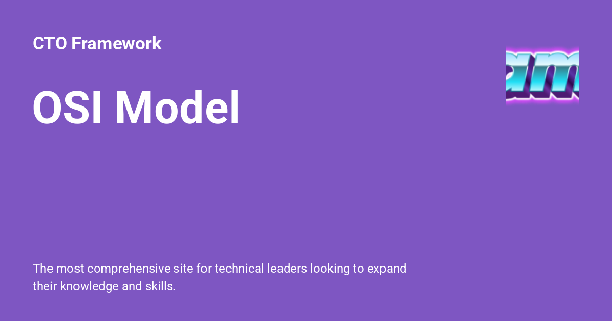 OSI Model - CTO Framework